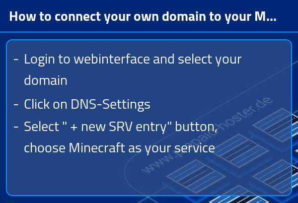 Connecting a domain to Minecraft - Prepaid-Hoster FAQ