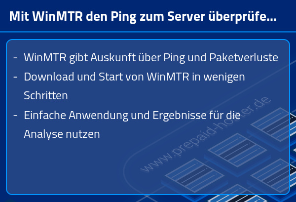 Wie erstelle ich ein WinMTR-Log? - Prepaid-Hoster FAQ