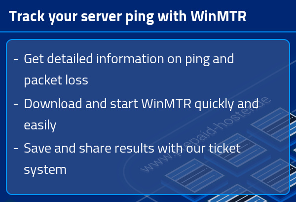 How do I create a WinMTR log? - Prepaid-Hoster FAQ