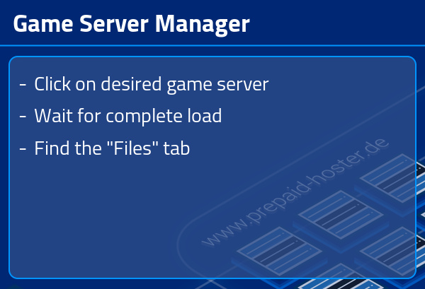 Where do I find FTP data for my game server? - Prepaid-Hoster FAQ