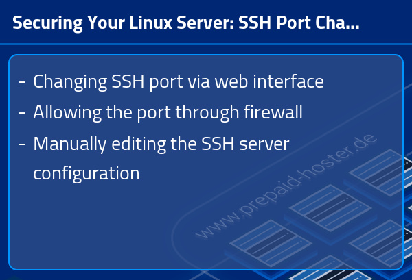 How do I change the SSH port? - Prepaid-Hoster FAQ