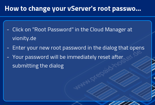 How Do I Reset My Root or Admin Password? | Prepaid-Hoster FAQ