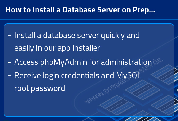 How do I install a database on my server? - Prepaid-Hoster FAQ